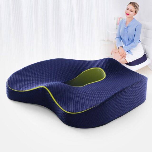 Orthopedic Memory Foam Seat Cushion Coccyx Office Chair Cushion High ...