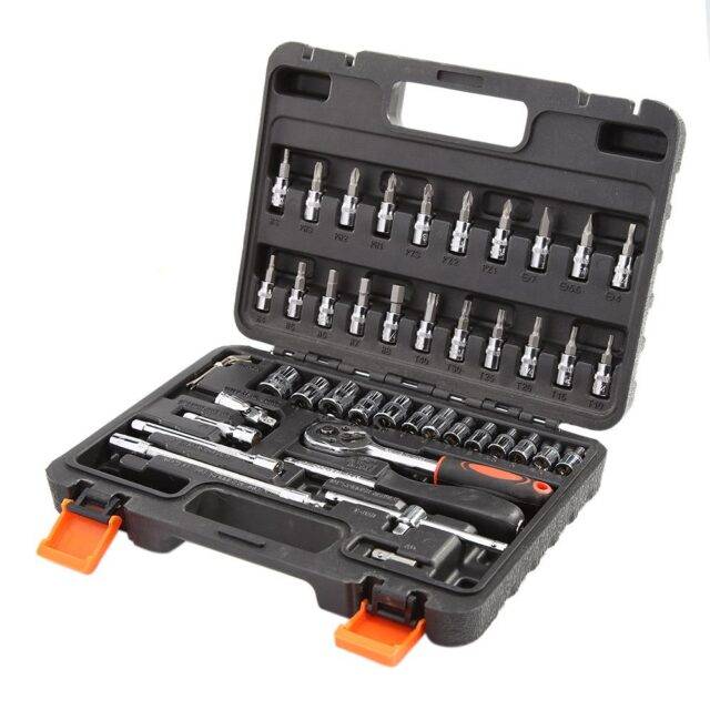 46pcs Socket Set Car Repair Tool Ratchet Spanner Wrench Set Pawl Socket ...
